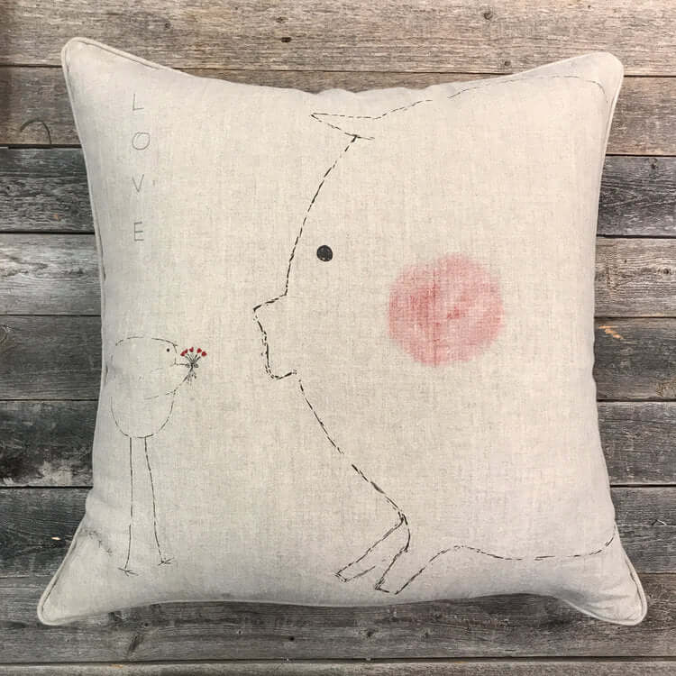 Sweet Gumball Blushing Pig Pillow