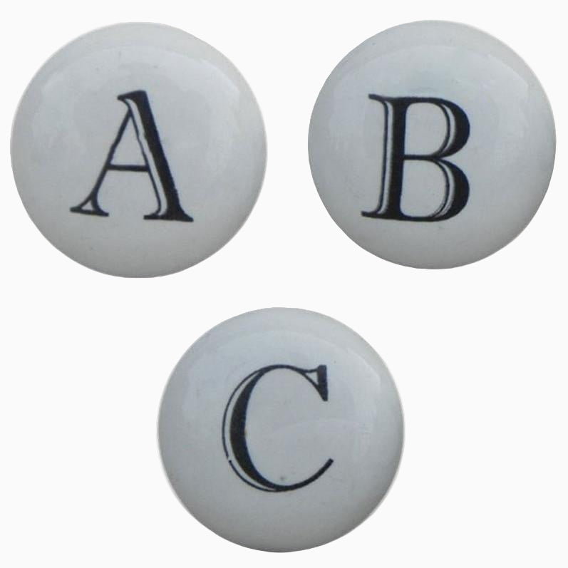 Vintage Alphabet Knob - A Cottage in the City